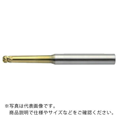 特長：高硬度材加工用4枚刃テーパネックラジアスエンドミルです。先端から外周へスムーズにつながるコーナーR形状により切削抵抗を低減し、不等分割形状によりびびり振動を抑制します。深彫り加工でも、安定した加工と高品位な加工面を実現します。HARD...