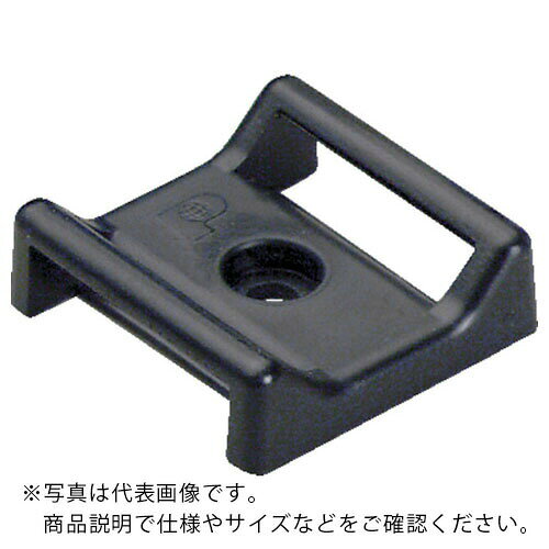 特長：タックタイ専用のタイマウントです。通信ケーブルの固定と保護に最適です。ケーブルにフィットする台座形状で、束線をしっかりと固定できます。用途：タックタイの固定に。仕様：色：ブラック縦(mm)：28.4横(mm)：28.4高さ(mm)：8...