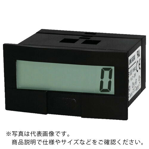 特長：大型LCD表示です。(6桁:10.6×4.8mm)防じん防滴構造です。(表面パネルIP54)CEマーク(EMC)取得です。3.6Vリチウム電池内蔵です。(電池寿命7年・交換可能)用途：機械加工時の生産管理表示。機械稼動回数を計測しメン...