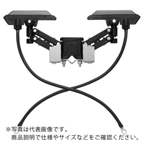 特長：移動機器に取り付け、トロリールHS本体から機器に給電するための部品です。取り付ける部材に応じて、角棒用、平板用があります。仕様：定格：1P600V30A×2種類：タンデム型(角棒用)リード線長さ(mm)：300　●代表画像について 商...