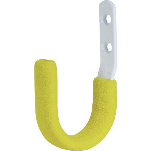 特長：表面をゴムカバーしていますので、すべり止め効果が抜群です。用途：吊り下げ具として仕様：幅(mm)：48吊下荷重(kN)：0.05色：イエロー使用荷重(kN)：0.05長さ(mm)：77厚さ(mm)：9ねじが隠せる目隠しシール入材質／仕...