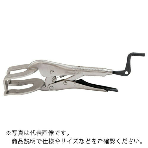 特長：パイプの保持に適しています。仕様：全長(mm)：275最大口開き(mm)：50最大締圧力(kN)：220最小口開き(mm)パイプ：28最小口開き(mm)角材：1材質／仕上：炭素鋼(S45C)クロムモリブデン鋼(SCM440)　●代表画...