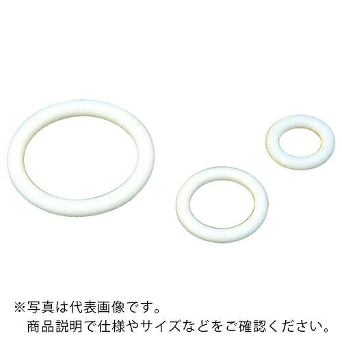 特長：フッ素樹脂を切削加工してOリング状にしたもので、伸縮はありません。固定用シール材としてご使用ください。用途：一般的なゴム製Oリングでは対応が難しい流体のシール。仕様：内径(mm)：19.8線径(mm)：2.4外径(mm)：24.6固定...
