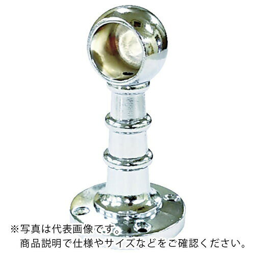 特長：オーソドックスなパイプ取付金具です。用途：大量使用に最適。仕様：適合パイプ径(mm)：13C(mm)：61B(mm)：52D(mm)：33A(mm)：13.2クロームメッキ仕上げ木ネジ付材質／仕上：亜鉛ダイカストセット内容／付属品：取...