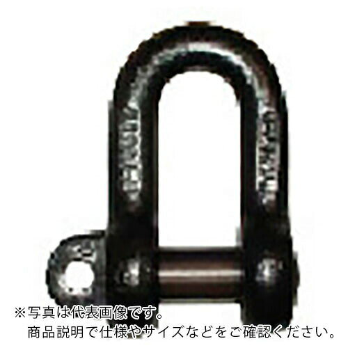 特長：スタンダードなシャックルです。サイズが豊富でいろいろな用途でご使用いただけます。用途：土木、建築工事などでの荷物の荷役・連結金具として使用。仕様：基本使用荷重(t)：6.3寸法(mm)B：48寸法(mm)t：32寸法(mm)d3：38...
