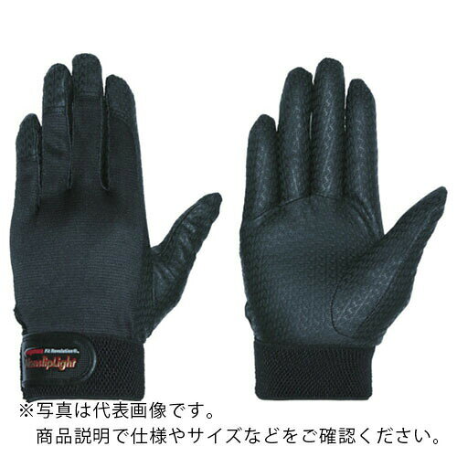 特長：手のひらに新開発Pパターン［［R上］］(日本製素材)を採用し、強力なグリップ力と耐久性、指先までフィットするしなやかさを高次元で調和させました。手の甲には吸湿速乾素材、東レのフィールドセンサー［［R上］］を採用しています。手の汗のムレ...