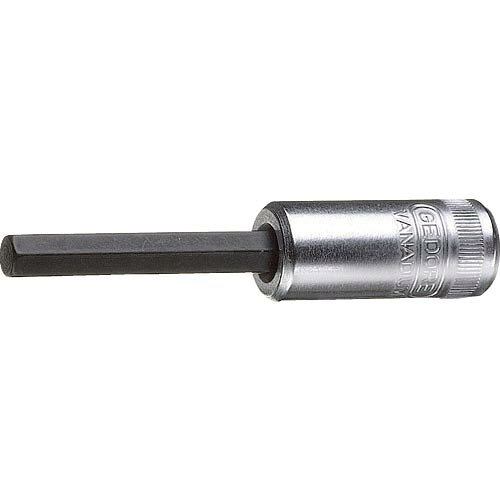 特長：ローレット加工を施すことで、手回しでも手から滑り落ちにくいです。ラチェットハンドルに差し込んで、六角穴付ボルトの締め付けが素早く行えます。仕様：差込角(mm)：6.35対辺寸法(mm)：3ビット長さ(mm)：32全長(mm)：60対辺...