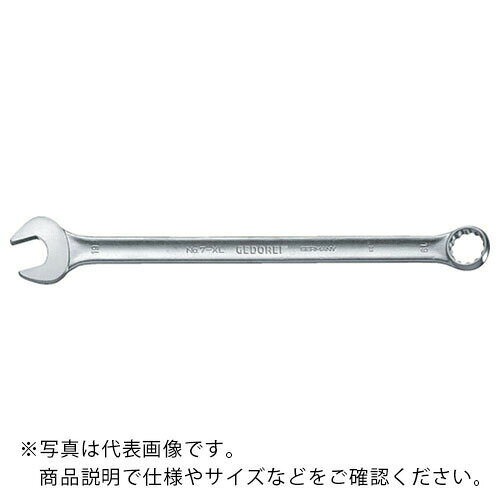 特長：梨地仕上げの表面で滑りにくくなっています。スリムタイプで他のシリーズより軽量です。めがね部のオフセット角は15°で、6mm以上のサイズは“UNIT　DRIVE”構造を採用しています。仕様：二面幅寸法(mm)：10全長(mm)：190め...