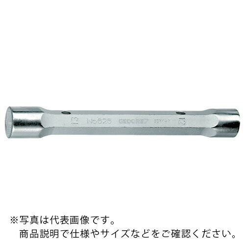特長：スパナで回すタイプのチューブ型レンチです。スパナの他に、チューブ部分に穴があるので専用のトミーバーでも回すことができます。仕様：対辺寸法(mm)：24×27全長(mm)：195適合トミーバー：6528220本体対辺(mm)：24差込角...