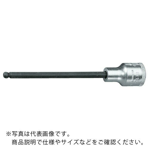 特長：ローレット加工を施すことで、手回しでも手から滑り落ちにくいです。15〜20°のアングルでも締め付けられます。仕様：差込角(mm)：12.7対辺寸法(mm)：7ビット長さ(mm)：102全長(mm)：140材質／仕上：特殊バナジウム鋼ク...