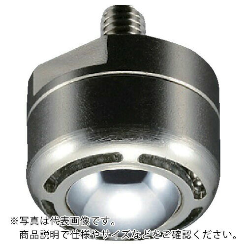 特長：プレス成型品よりも高精度・高荷重です。内部に入り込んだゴミなどを排出し、ゴミ詰りによるボールの回転不良を改善します。仕様：許容荷重(kg)：35ねじサイズ：M6P1.0タイプ：ゴミ排出スリット付　下向き用ボルトタイプ　ステンレス製ボー...