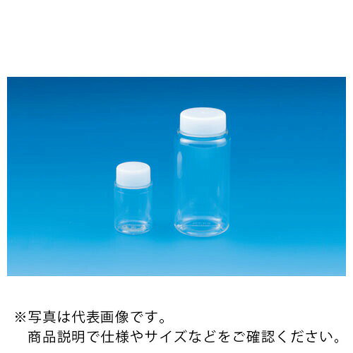 特長：透明性・耐熱性に優れたPC製ボトルです。耐衝撃性にも優れており、落下時に割れる心配が軽減されます。用途：サンプル保存容器として。仕様：容量(ml)：250直径(mm)：62.5高さ(mm)：130.0色：透明ねじ込フタ耐熱温度：0〜1...