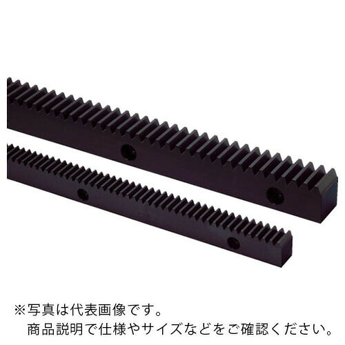 特長：モジュール、長さなどを豊富に取り揃え、低価格で応用性があります。取付穴付きの完成品です。用途：動力伝達用歯車。仕様：モジュール：1.5全長(mm)：2049.88有効歯数：435かみ合い高さh”(mm)：18.5歯幅b(mm)：15高...