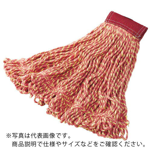 特長：ブレンドコットン糸と合成繊維を組み合わせた吸水性と耐久性に優れたモップヘッドです。用途：水拭き・から拭き・ワックス掛けに。モップ替糸。仕様：色：グリーンシートサイズ(mm)：127リサイクルコンテンツ：100%サイズ：Lフチ色：レッド...