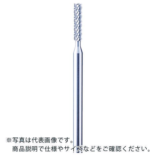 特長：切削性、耐摩耗性、耐久性に優れています。深穴、深いスリット等の切削加工に最適です。用途：仕様：形状：円柱先丸型(クロスカット)刃径(mm)：3.0刃長(mm)：14.0軸径(mm)：3全長(mm)：100.0最高使用回転数(rpm)：...
