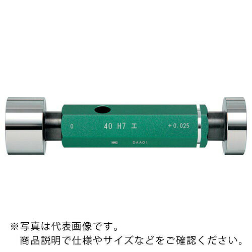 特長：穴と軸のはめ合いの互換性を得るために、最大許容寸法および最小許容寸法を基準とした外側形体を持つ一対のゲージです。用途：穴径の検査に。仕様：等級(級)：H7規格(mm)：9等級(級)：H7硬度：HV660〜780検査成績書付材質／仕上：...