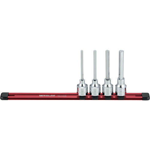 特長：ロングタイプです。差込角12.7mm用です。用途：作業における六角穴付ボルトや止めネジなどの締めゆるめ用に。仕様：差込角(mm)：12.7セット内容(mm)：5、6、8、10セット内容(点)：4セット内容：405HTL、406HTL、...