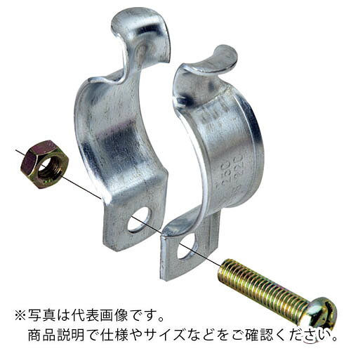 特長：電線管の全サイズが揃っています。用途：電線管支持クリップ。仕様：A(mm)：48寸法(mm)B：14ねじ寸法：M5×20適合鋼製電線管呼び(mm)：25・22適合鋼製電線管外径(mm)：25.4・26.5寸法(mm)A：48ねじ寸法：...