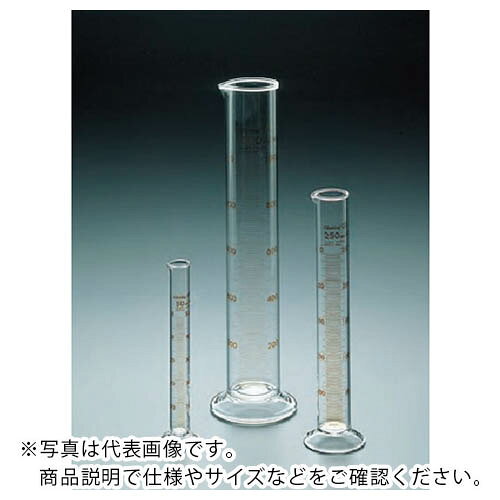 特長：トレーサビリティおよび社内検査成績書発行可能（有償)です。特注品対応可能です。用途：容量を測り取る時に使用。仕様：容量(ml)：100目盛間隔(ml)：1.0外径(mm)：32高さ(mm)：250口内径(mm)：28台座径(mm)：6...