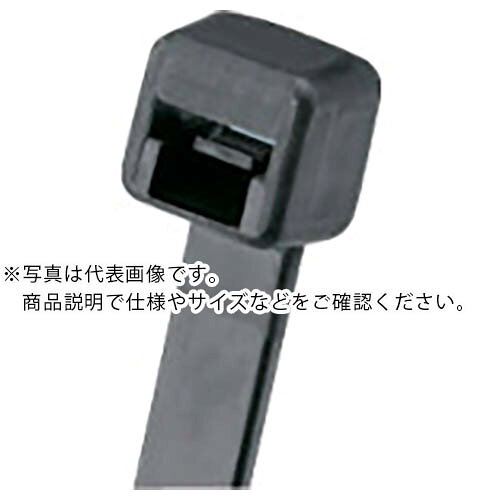特長：耐熱性タイプのナイロン結束バンド用途：ワイヤー、ケーブルなどの結束に。仕様：色：ブラック幅(mm)：8.9長さ(mm)：777厚さ(mm)：8.9最大結束径(mm)：229引張強度(N)：778最小結束径(mm)：4.8材質：耐熱性ナ...
