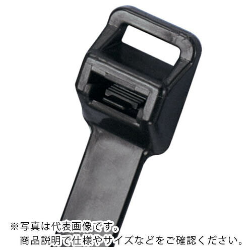 特長：ヘッドについたタブを下げることで、結束後でも簡単に取り外し、再利用することができます。配線を増やしたり、変更する際の仮止めとして使用できます。マウンティングクリップ（MCEH-S25）を使用することで、クランプタイプの結束バンドとして...