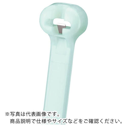 特長：ロック部の爪に経年変化の少ないSUS316を使用しています。ステンレスのロック爪は長時間の使用や環境の変化にも強い特性を持ちます。用途：ケーブルなどの結束に。仕様：色：ライトグリーン幅(mm)：4.7長さ(mm)：305厚さ(mm)：...
