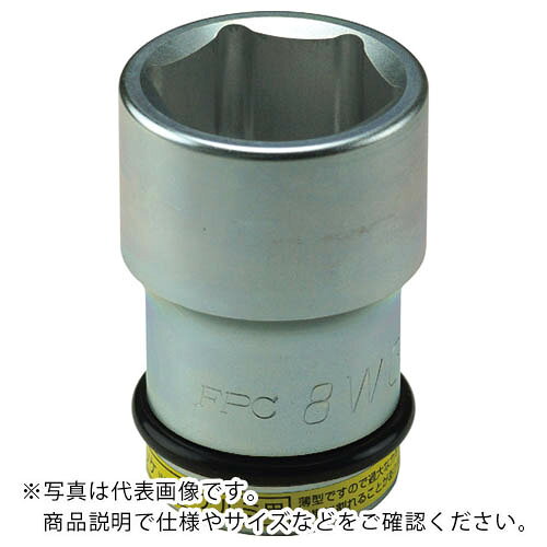 特長：インパクト用の薄型セミロングソケットです。仕様：差込角(mm)：25.4対辺寸法(mm)：36全長(mm)：85対辺形状：6角適合ピン：8-P1適合Oリング：8-OG対辺寸法(mm)6角：36材質／仕上：クロムモリブデン鋼セット内容／...