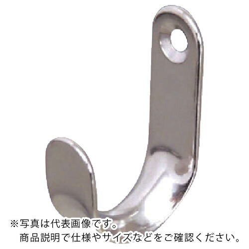 特長：ステンレス製でさびにくく、耐久性に優れます。用途：物掛けとして。仕様：吊下荷重(kN)：0.03使用荷重(kN)：0.03L(mm)：30S(mm)：15T(mm)：1.5W(mm)：9d(mm)：3.1材質／仕上：ステンレス(SUS...