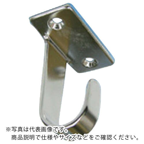 特長：ステンレス製でさびにくく、耐久性に優れます。用途：物掛けとして。仕様：使用荷重(kN)：0.10A(mm)：21B(mm)：30H(mm)：22L(mm)：47T(mm)：2.5W(mm)：44d(mm)：4材質／仕上：ステンレス(S...