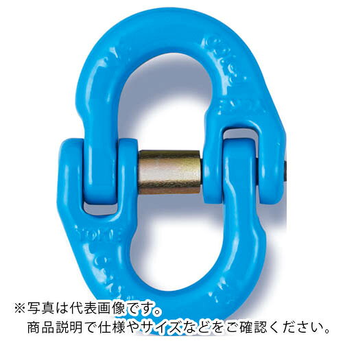 特長：チェーンとフック、マスターリンクとに接続金具です。ハンマーで簡単に接続できます。用途：チェーンと各種金具の接続用として。仕様：基本使用荷重(t)：5.4チェーン線径(mm)：13適合チェーン線径(mm)：13寸法(mm)A：30寸法(...