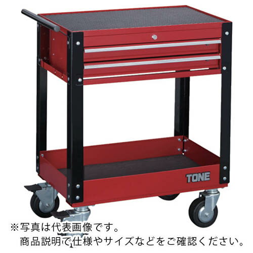 特長：引き出しを搭載した新型ワークキャビンです。仕様：色：レッド外形寸法(mm)間口×奥行×高さ：714×441×900外形寸法(mm)奥行：441外形寸法(mm)間口：714外形寸法(mm)高さ：900色：レッド引き出し2段式キャスター径...