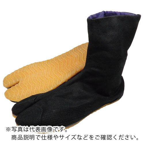 特長：かかとクッション付の祭り足袋です。用途：お祭り。仕様：サイズ(cm)：27.527.5EE黒材質／仕上：甲被：綿靴底：ゴム　●代表画像について 商品によっては、代表画像を使用している場合がございます。 商品のカラー、サイズなどが異なる...
