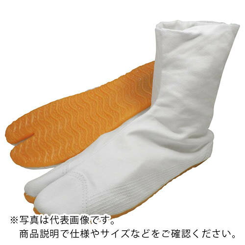 特長：かかとクッション付の祭り足袋です。用途：お祭り。仕様：サイズ(cm)：24.524.5EE白材質／仕上：甲被：綿靴底：ゴム　●代表画像について 商品によっては、代表画像を使用している場合がございます。 商品のカラー、サイズなどが異なる...