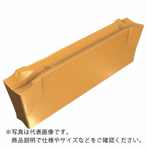 特長：2コーナー使いで経済的です。ねじれ刃構造（チップ長さ以上の加工が可能です）。4mm幅以上のチップは前切り刃と後ろ切り刃がねじれているため、ホルダーにチップをセットした時、後ろ切れ刃は見かけ上狭くなり被削面に接触しません。用途：突っ切り...