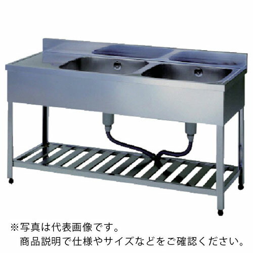 特長：サイズ豊富な本格的業務用ステンレス流し台です。完全なノックダウンケース梱包での出荷も可能です。（ご注文時にご指定ください。ご購入後、設置まで保管期間がある場合、ユーザー様での再物流費用、保管スペース低減にお役に立ち、また搬入口の狭い現...