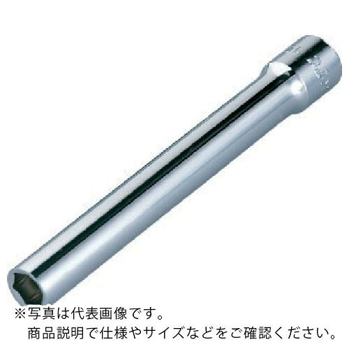特長：奥深い個所や長く突き出たボルトのナット締緩作業に便利です。KTC独自のパワーフィット形状を口径部と差込角の両方に採用しています。用途：汎用工具に。仕様：差込角(mm)：9.5対辺寸法(mm)：10全長(mm)：130対辺(mm)：10...