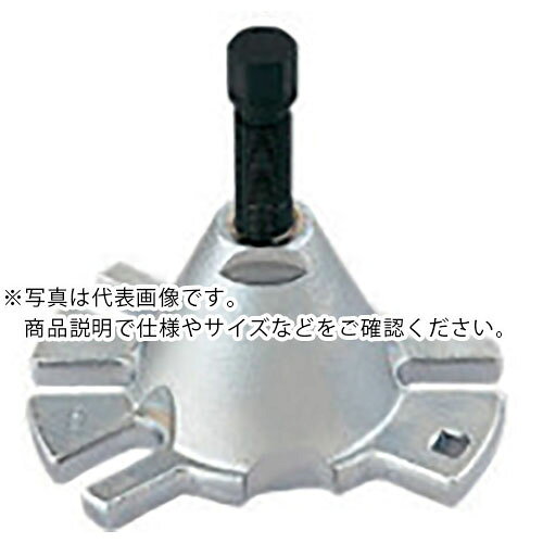 特長：これひとつで4穴5穴共用9.5sq.差込角と二面幅27mmを設けてあるので駆動工具やモンキレンチ等で回り止めすることができます。用途：悪するシャフト引抜・ブレーキドラム引抜、ドライブシャフト押し出し仕様：適用ハブ(P.C.D100mm...