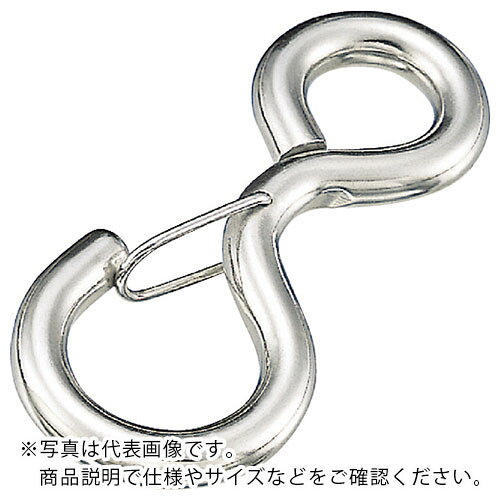 特長：ステンレス製で錆びにくく、耐久性に優れます。アイが回転するので連結したときに絡みません。用途：チェーン・ワイヤー・ロープなどの連結金具として、また端末の金具のジョイントに。チェーンなどのよりとりに。仕様：使用荷重(kN)：0.20d(...