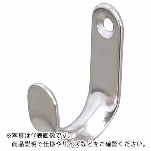 特長：ステンレス製で錆びにくく、耐久性に優れます。用途：物掛けとして。仕様：使用荷重(kN)：0.03d(mm)：2.1L(mm)：22S(mm)：9W(mm)：7T(mm)：1.5材質／仕上：ステンレス(SUS304)仕上げ：バレル研磨仕...