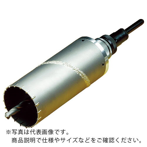 特長：ALC材（ピアノ線、鉄筋入り）に対応した刃型設計により、回転モードでの快適な作業を実現できます。コア外周の溶射ドラゴン溝で切粉の排出効果が高く、湿ったALC材にもスピーディーな穴あけ作業が可能です。「クズ取りポン！センタードリル」はノ...