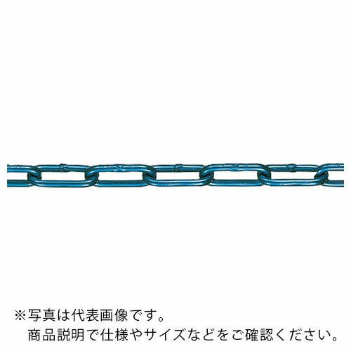 特長：チェーンのカラー989色展開で、用途により色分けが可能です。仕様：全長(m)：21.1〜22（リンク内側×内側）使用荷重(kN)：0.39線径d(mm)：3.5内長P(mm)：27.5内幅W(mm)：6色：ブルーチューブ保護アルミカラ...