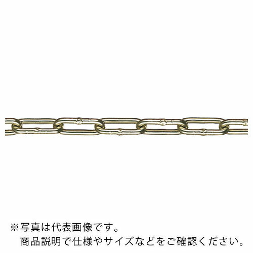 特長：軽くて、耐久性・耐食性に優れている色付のアルミ製チェーンです。仕様：全長(m)：9.1〜10（リンク内側×内側）使用荷重(kN)：1.37線径d(mm)：5内長P(mm)：33内幅W(mm)：8.5色：レモンイエローアルミカラーチェー...
