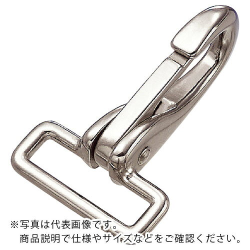 特長：幅のあるベルトなど使用できます。用途：ゴムや繊維等のベルト状の平たい物との連結金具として、また端末の金具のジョイントに。仕様：使用荷重(kN)：0.29D(mm)：4L(mm)：65S(mm)：8W1(mm)：20H(mm)：7.7W...
