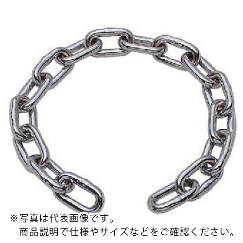 特長：熱加工したステンレス特殊鋼使用により、SUS304チェーンの約3倍の硬度があります。盗難防止用に通常チェーンよりも硬度を上げています。用途：盗難防止に。仕様：全長(mm)：600線径d(mm)：9.0内長P(mm)：39内幅W(mm)...