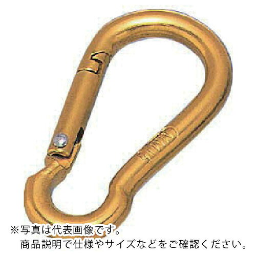 特長：軽量なスタンダードなスプリングフックです。用途：チェーン・ワイヤー・ロープ等の連結金具として、また端末の金具のジョイントに。仕様：使用荷重(kN)：0.29D(mm)：6L(mm)：62S(mm)：8W(mm)：30d1(mm)：8d...