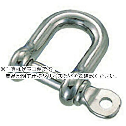 特長：ステンレス製で錆びにくく、耐久性に優れます。ねじ込みタイプのスタンダードなシャックルです。用途：チェーン・ワイヤー・ロープ等の連結金具として、また端末の金具のジョイントに。仕様：使用荷重(kN)：1.96ねじ径：W5／16L(mm)：...