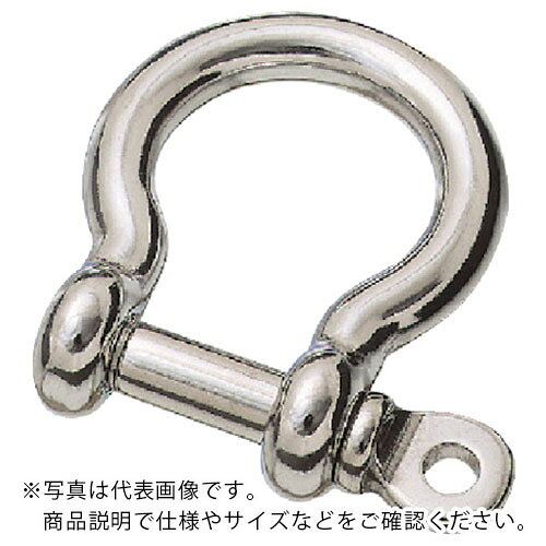 特長：太いロープなどにも対応できます。用途：チェーン・ワイヤー・ロープ等の連結金具として、また端末の金具のジョイントに。仕様：ねじ径：W3/8使用荷重(kN)：3.43B(mm)：20D(mm)：10L(mm)：51W(mm)：35d(mm...