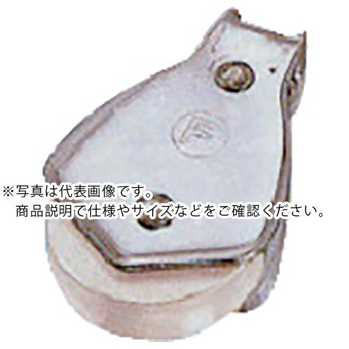 特長：小型・軽量の滑車です。用途：ロープを通し、荷物等の吊り上げ、引張り作業に使用します。仕様：使用荷重(kN)：0.29L(mm)：57B(mm)：13C(mm)：7.5車幅(mm)：8.5車溝幅(mm)：6使用ロープ径(mm)：〜φ5車...