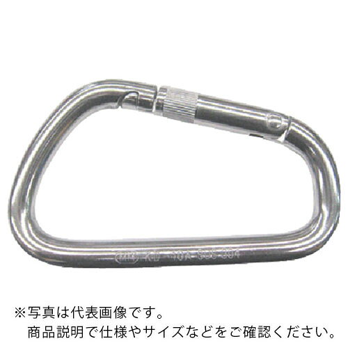 特長：荷重をかけた際、長辺に負荷がかかるため、フックに負担がかかりにくい構造になっています。用途：チェーン・ワイヤー・ロープ等の連結金具として、また端末の金具のジョイントに。仕様：使用荷重(kN)：1.96D(mm)：10L(mm)：115...