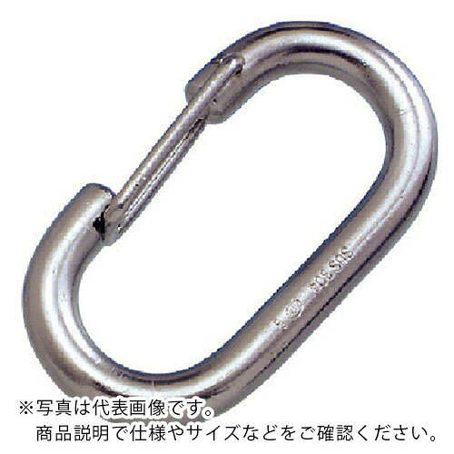 特長：シンプルな形状のフックです。用途：チェーン・ワイヤ・ロープなどの連結や、端末の金具のジョイントに使用します。仕様：使用荷重(kN)：0.49D(mm)：8L(mm)：57S(mm)：17.5W(mm)：22R(mm)：8材質／仕上：材...
